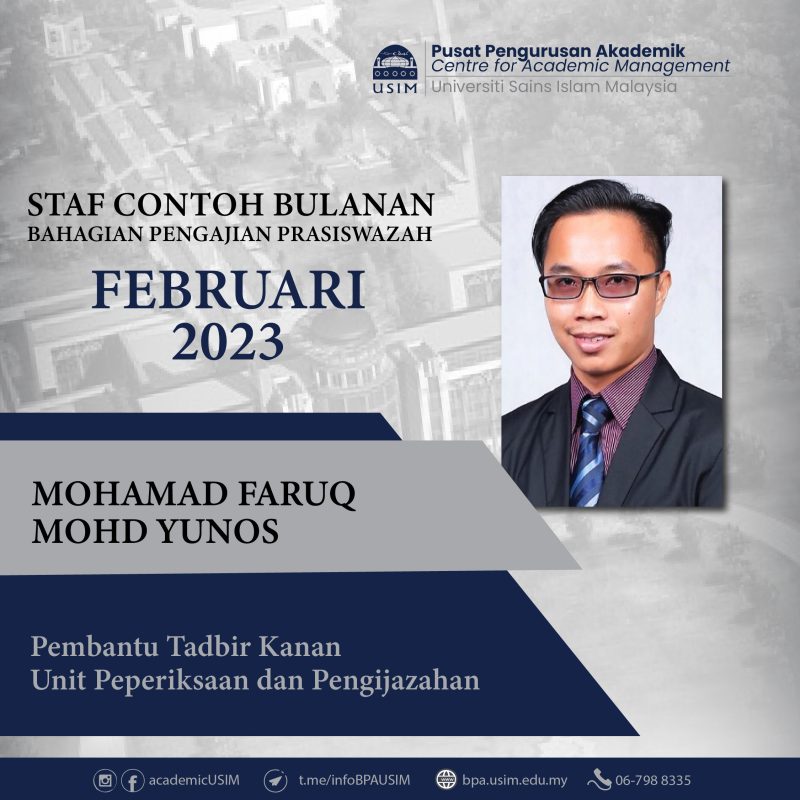 Staf Contoh BPPS – PPA USIM